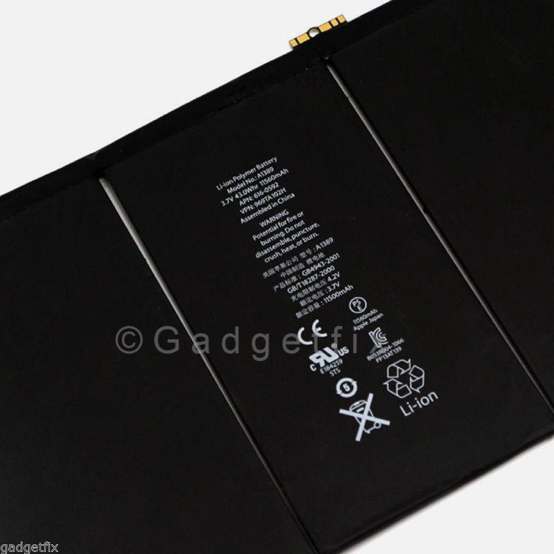 iPad 3 4 3rd 4th Generation Battery Replacement Part A1459 A1458 ...